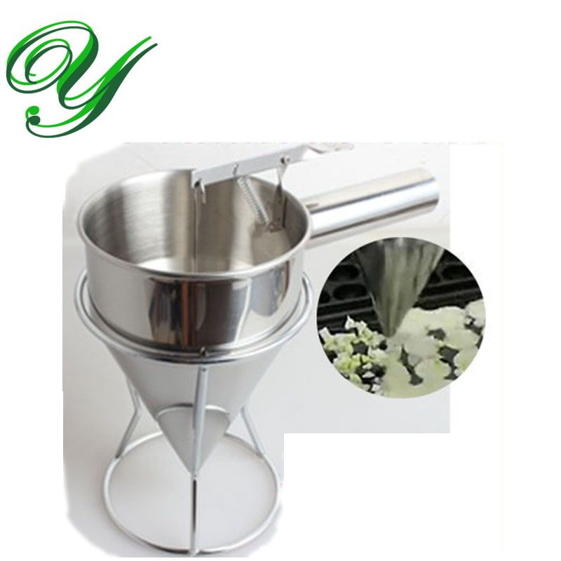 Stainless Steel Valve Funnel Cupcake Batter Dispenser Baking Tools Leak ...