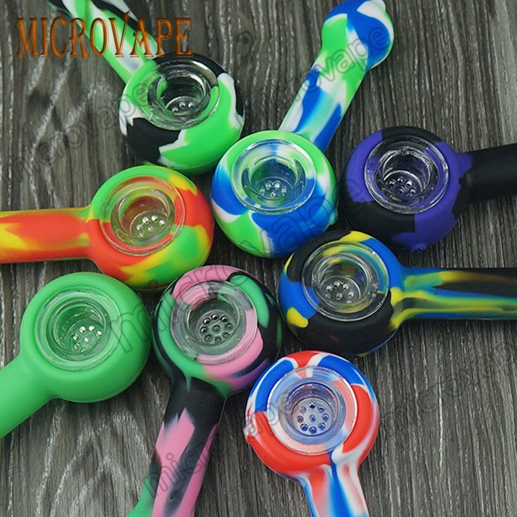 2021 Silicone Oil Burner Dab Pipes 4.25 Smoking Pipes Multi Function ...