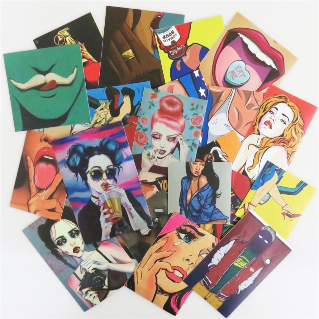 2020 Vulgar Sexy Beauty Girls Stickers Laptop Motorcycle Skateboard