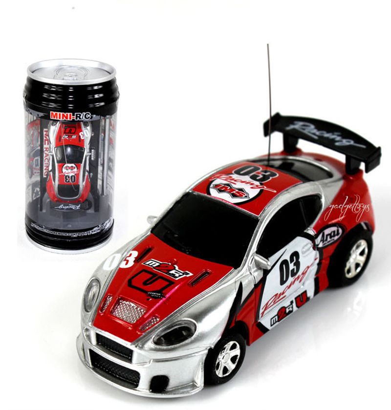 Mini RC Racing Car 1:64 Coke Pop Top Can 4CH Radio Remote Control ...