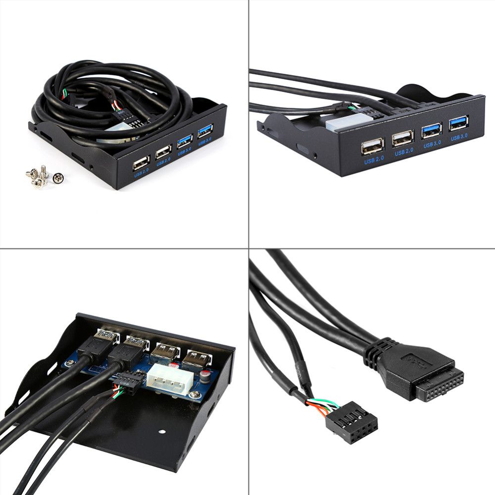 Wholesale USB Hubs At $20.21, Get USB Front Panel 20 Pin 4 Ports USB 2. ...