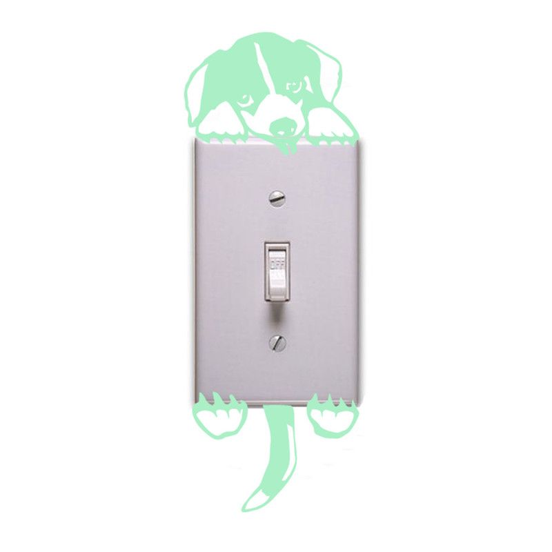 Luminous Wall Switch Sticker Glow In The Dark Vinyl Stickers Home Decor ...