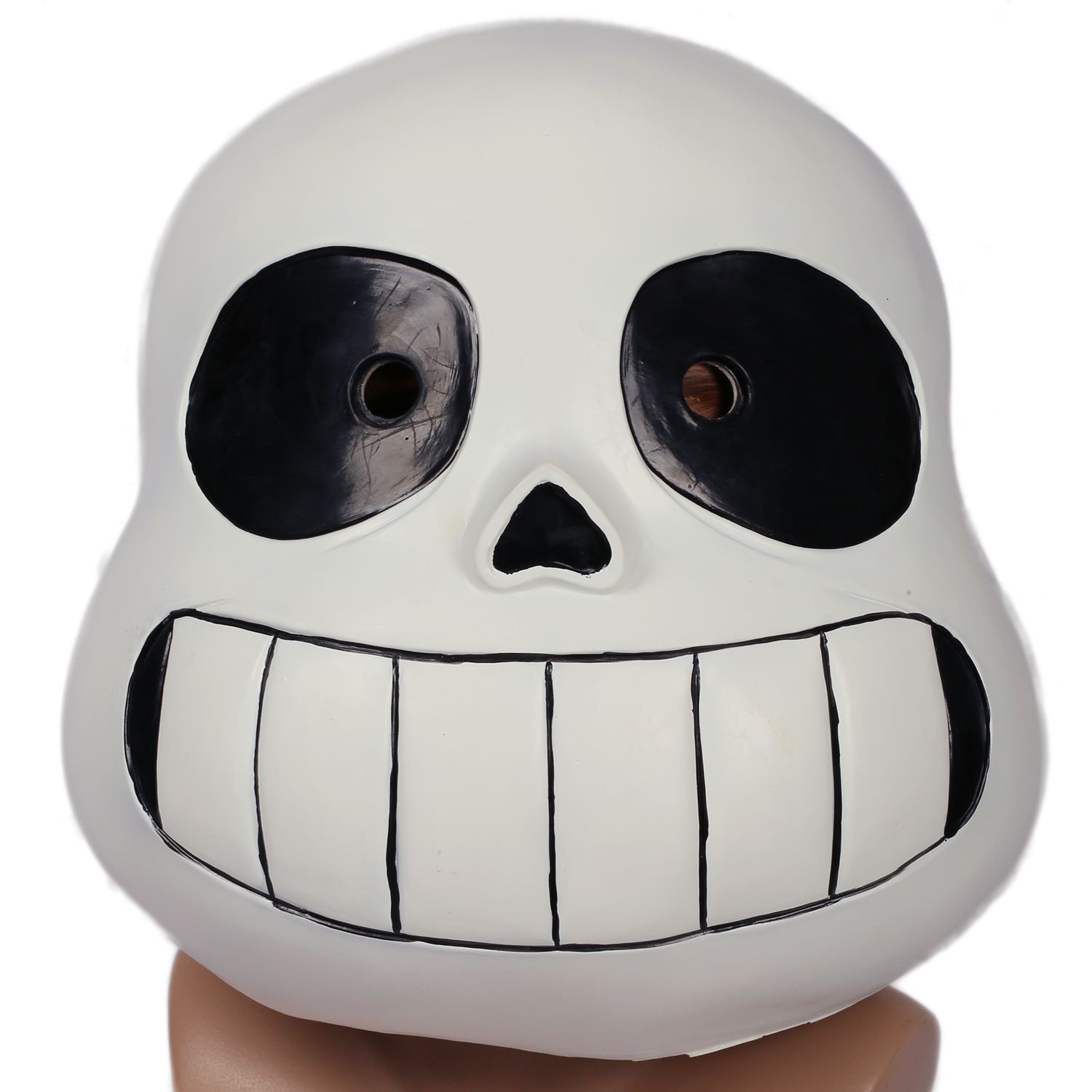Undertale Sans Mask Black Latex Teen Adult Full Head Mask For Halloween ...