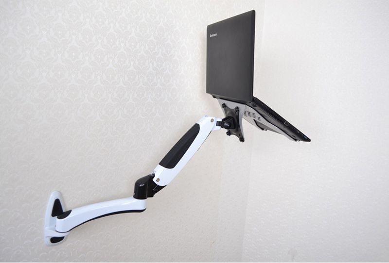 2021 Wall Mount Laptop Holder Gas Spring Arm Aluminum Alloy Full Motion ...