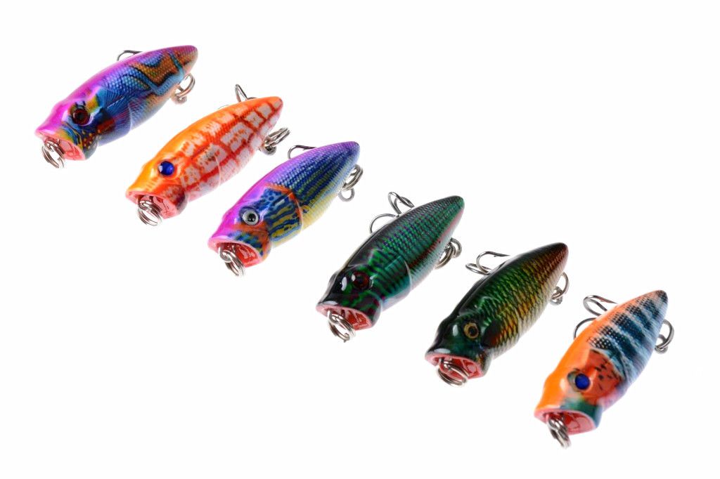 2020 Mini ABS Plastic Artificial Popper Fishing Lures 3.5cm 2.7g Small ...