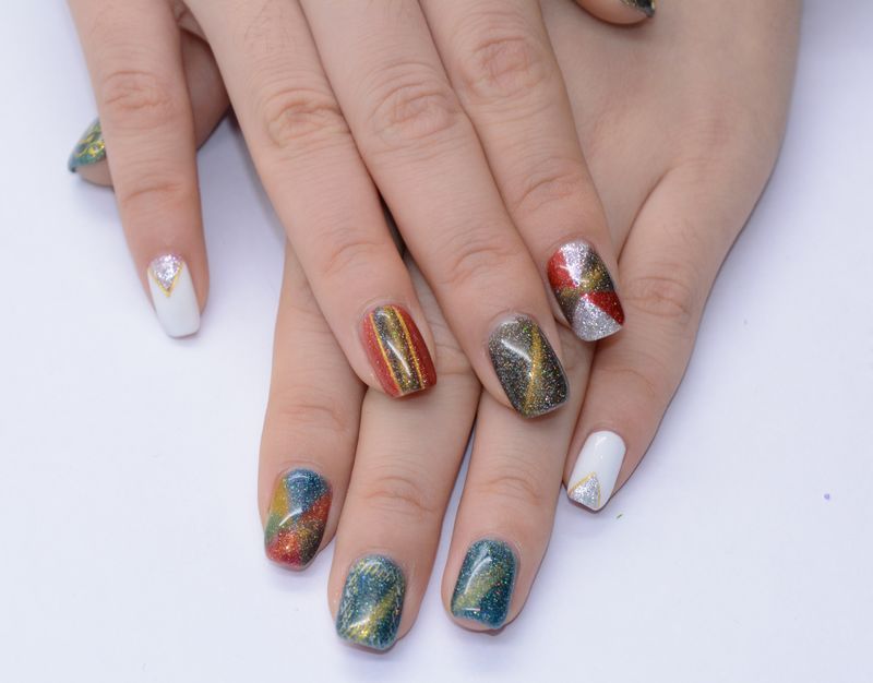 2017 New Arrival Mei Charm Colorful Cateye Nail Polish 15ML UV GEL ...