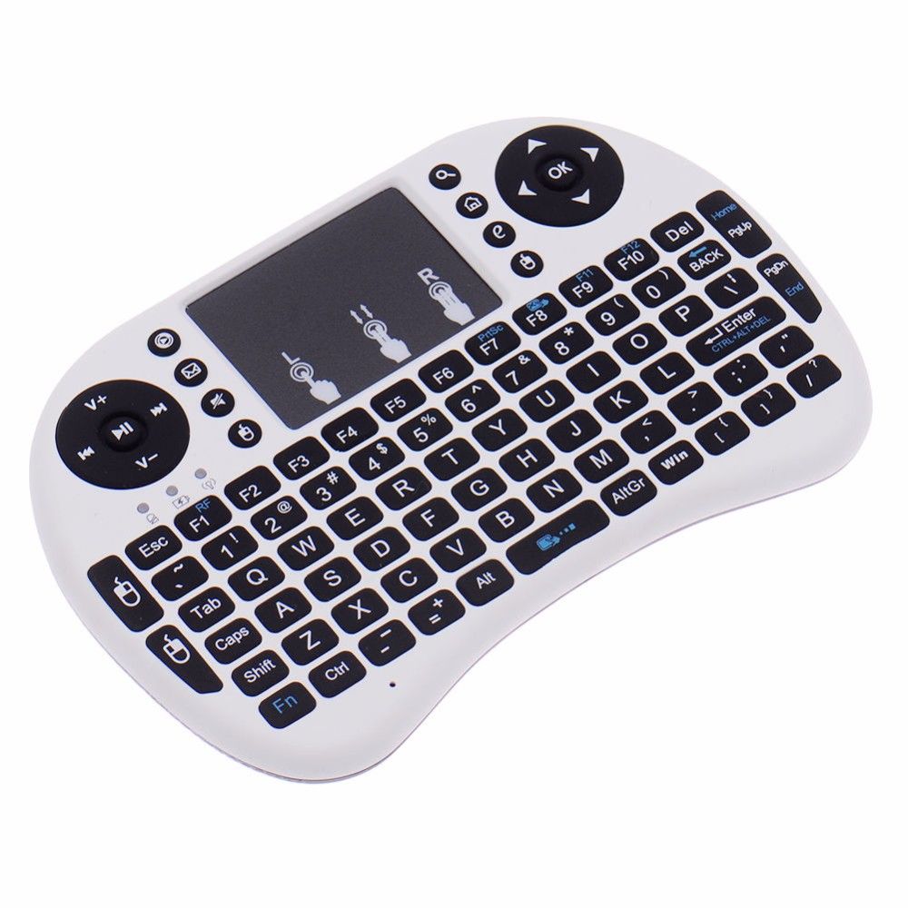 Wireless Rii I8 Fly Air Mouse Keyboard Remote Rechargeable Lithium Ion ...