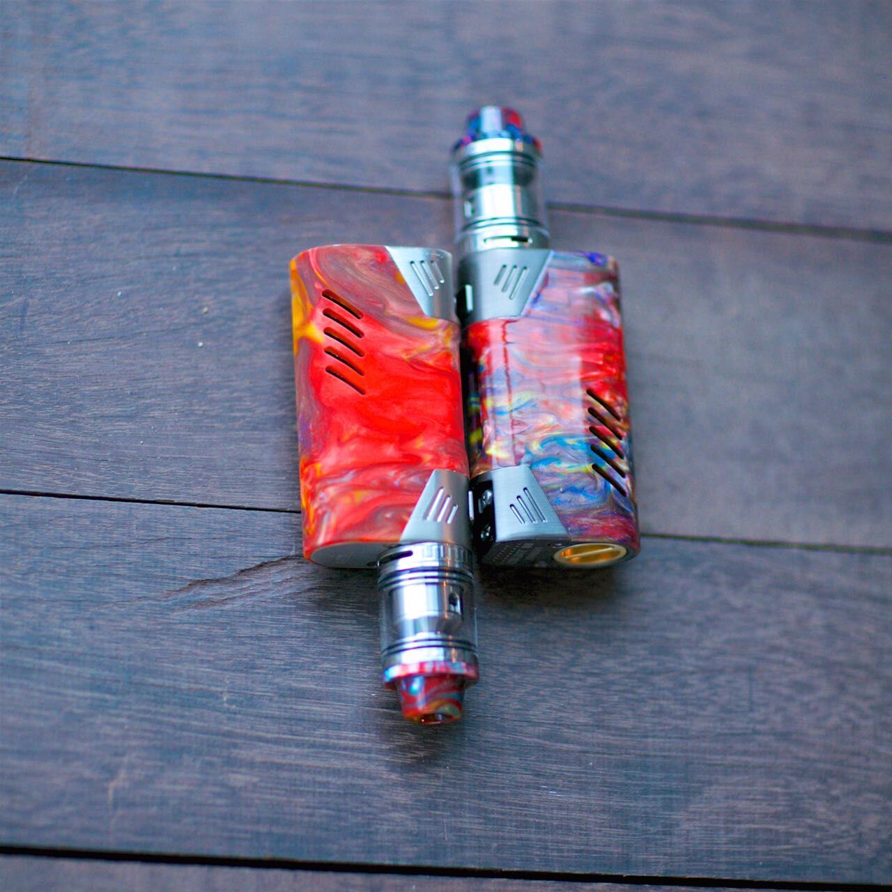 Vaporizer Aleader Newest 80w Resin Box Mod Orbit Atomizer With OLED ...