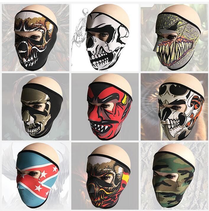 Tactical Hood Hunting Breathing Dustproof Face Masks Ghost Skull Mask ...