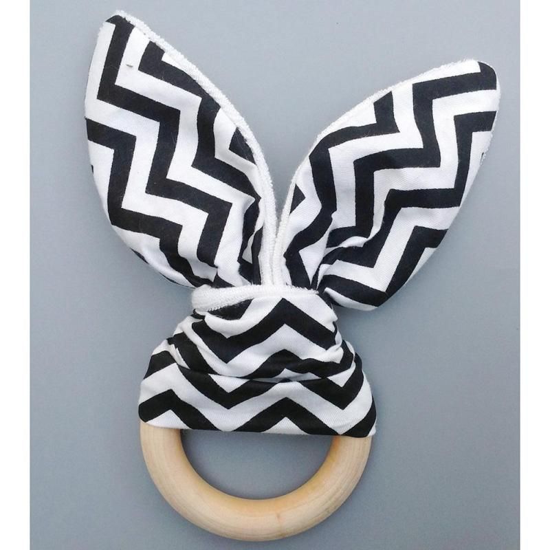 2021 19 Styles Baby Teethers Natural Wood Circle With Fabric Wooden ...