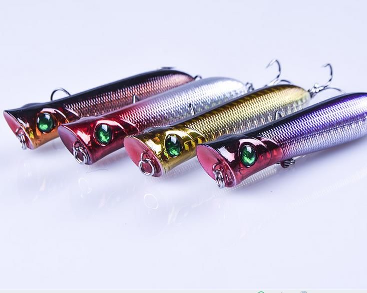 2020 NEW Floating Wobbler Laser Popper Poper Fishing Lures Hooks 8.4cm ...