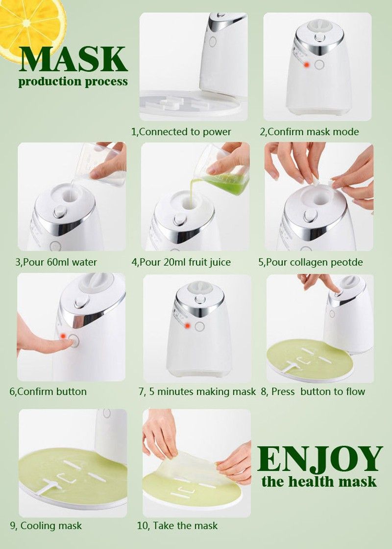Acheter FM001 Masque Machine Automatique De Fruits Masque Visage Maker ...