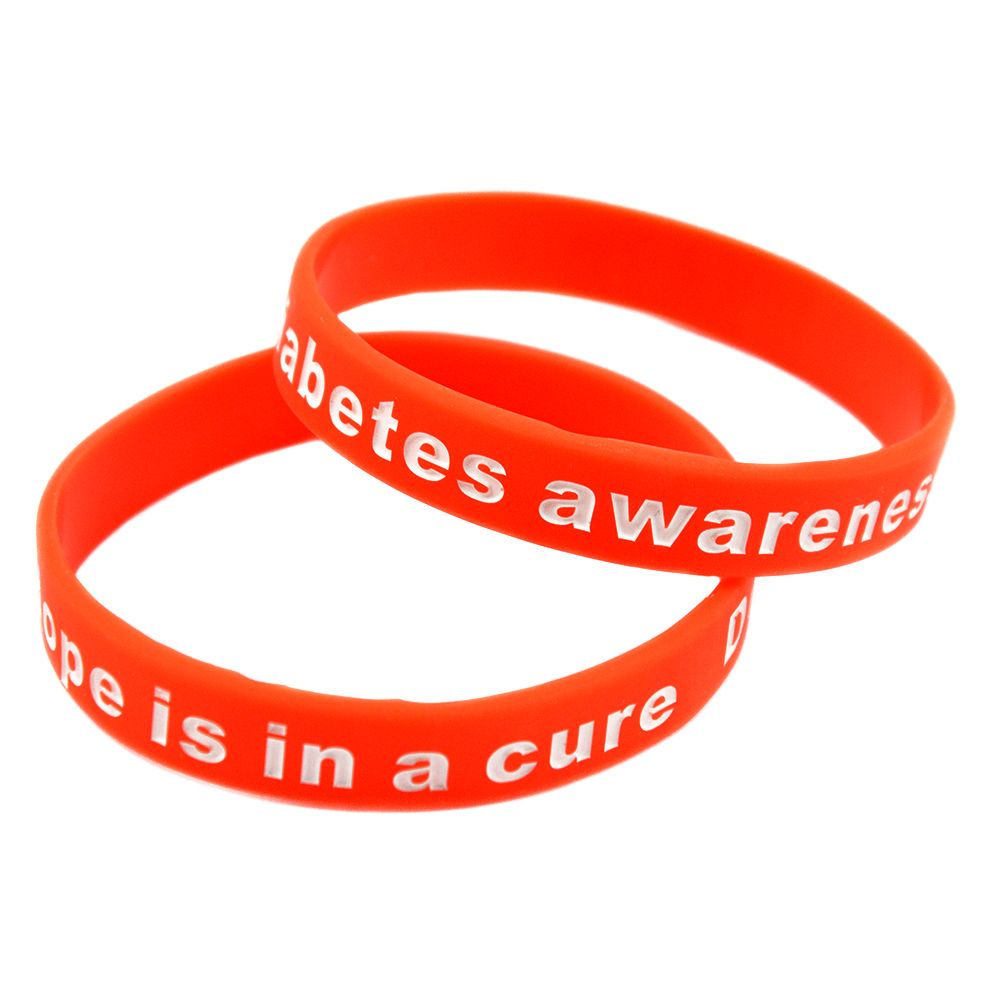 Diabetes Awareness Silicone Bracelets