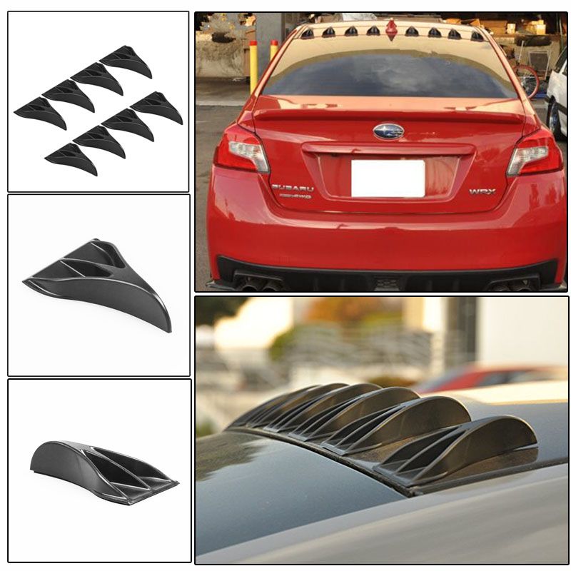 Car & Truck Body Kits 6 PCS Air Vortex Generator Diffuser Fin For Front ...