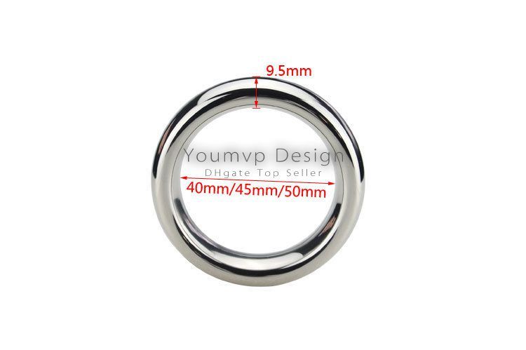 Round Metal Cock Ring Stainless Steel Penis Ring 40mm/45mm/50mm Ring ...