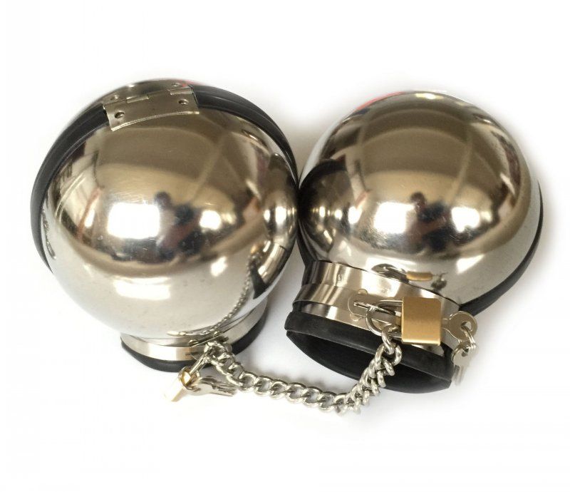 Sex Latest Luxury Bdsm Bondage Male Female Stainless Steel Ball Manacle