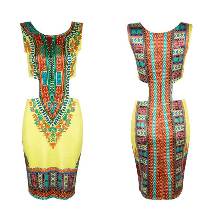 2017 Hot Sell Fashion Summer Women Dress Traditional African Print