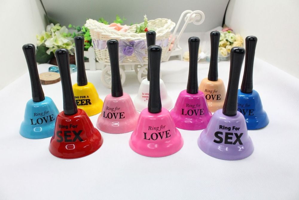 2021 Funny Small Handbell Party Toy Gag T Joke Game Prop Ring For