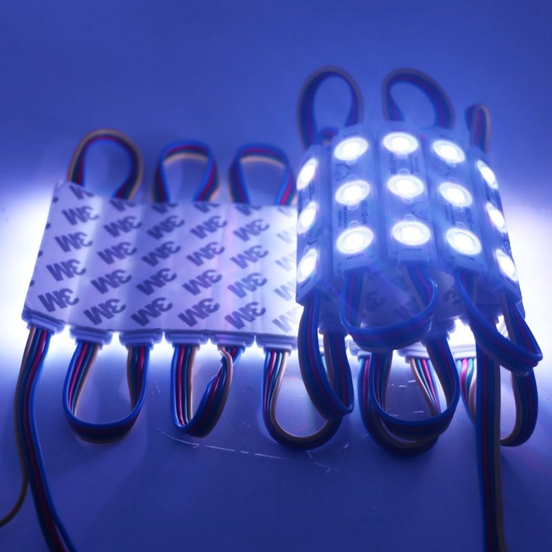 2020 DC12V 5050 3LEDs LED Module 5050 RGB LED Light Injection Lens ...