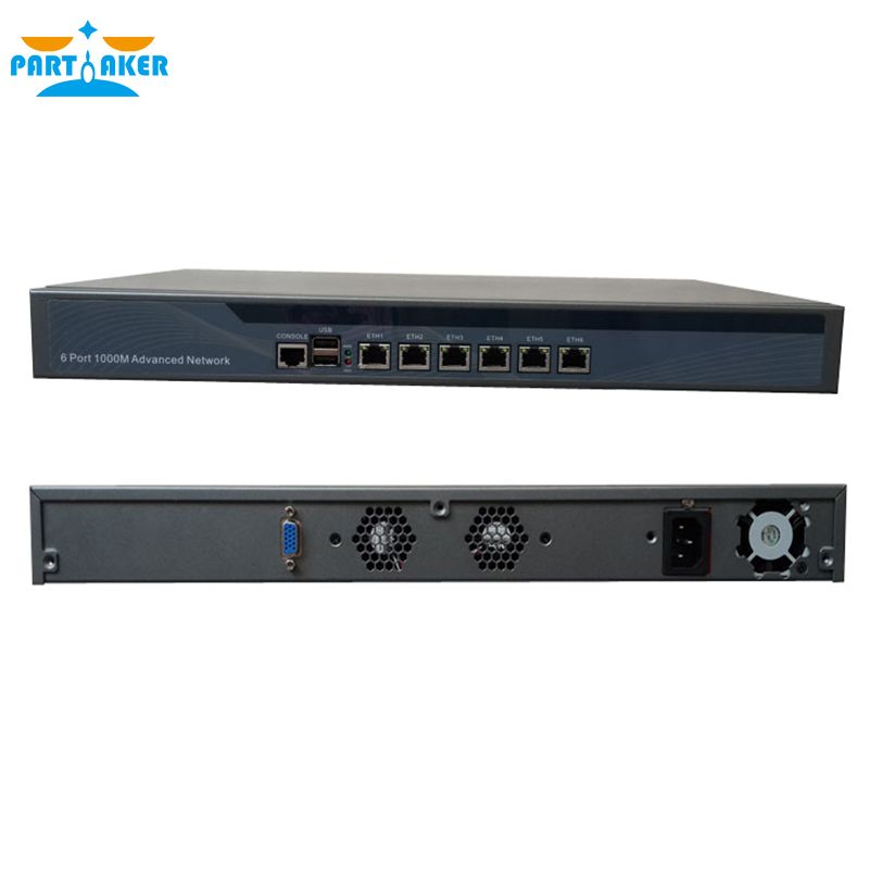 Server Partaker 1U Firewall Pfsense Mikrotik 6 Intel Ethernet B75 with ...