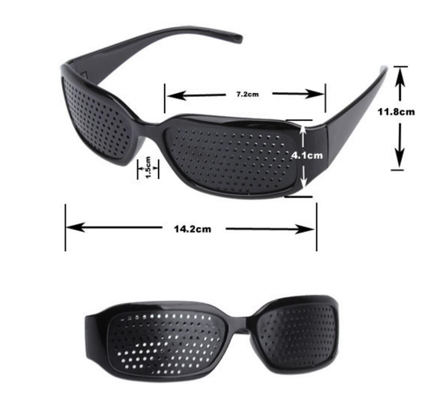 2017 Hot Black Unisex Vision Care Pin Hole Eyeglasses Pinhole Glasses