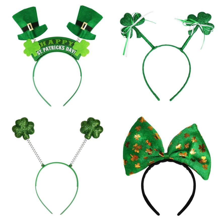 Irish St Patricks Day Headband Green Leprechaun Hairband Shamrock ...