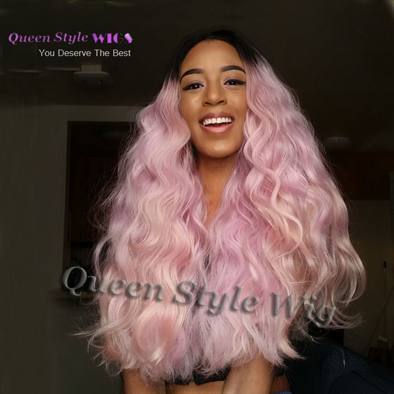 Curly Light Pink Hair