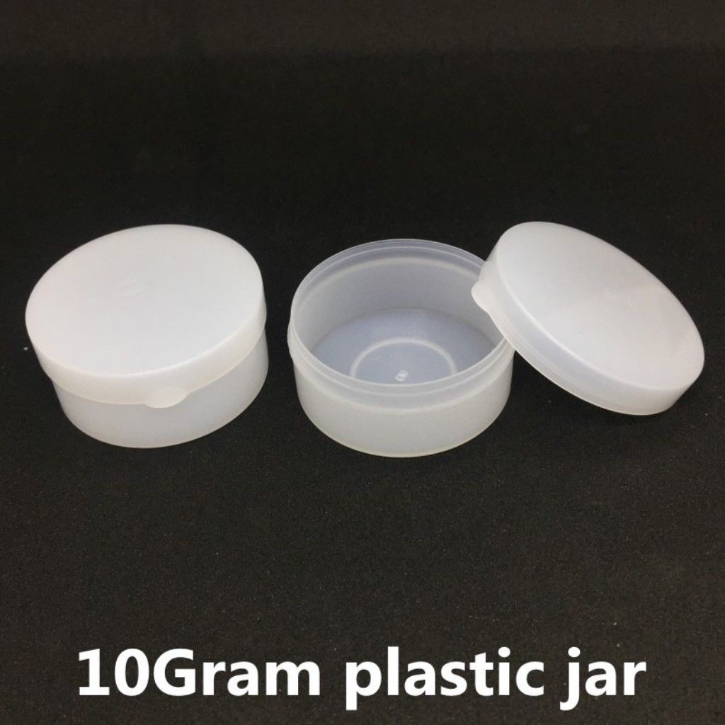 2021 10ML White Plastic Cosmetic Smaple Jar 34x17MM 10Gram Size Cream ...