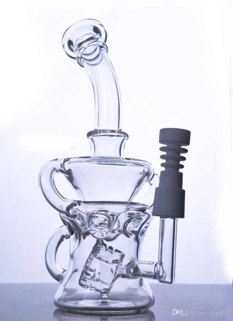 2021 2017 Awesome Bong Triple Cyclone Recycler Inline Glass Bongs Arms ...