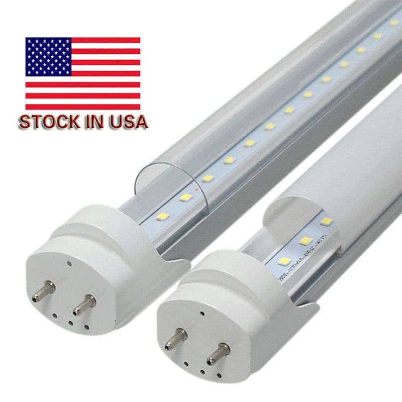 Stock In USA + Bi Pin 4ft Led T8 Tubes Light 18W 22W Double Rows T8 ...