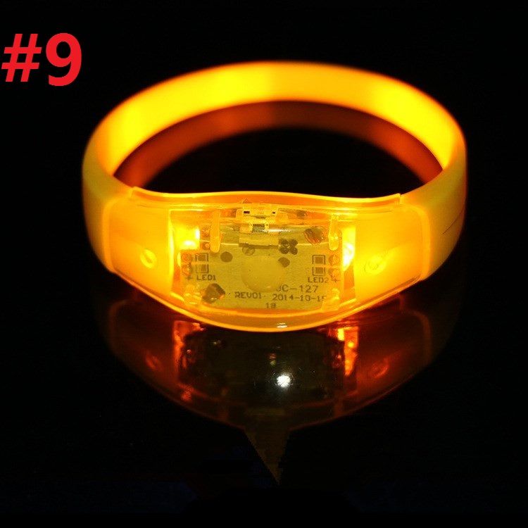 Sound Controlled LED Light Up Bracelet Activated Glow Flash Bracelet ...
