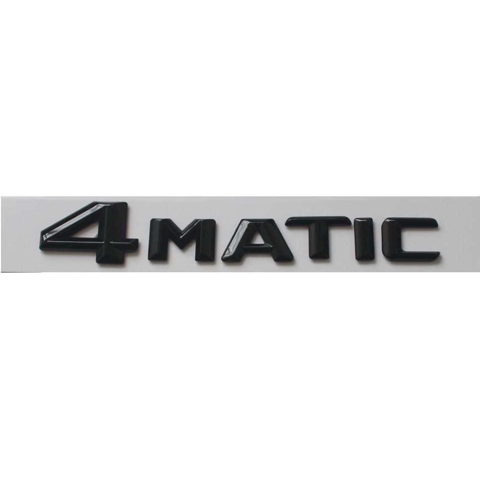 Gloss Black 4 MATIC Letters Trunk Emblem Badge Sticker For Mercedes ...