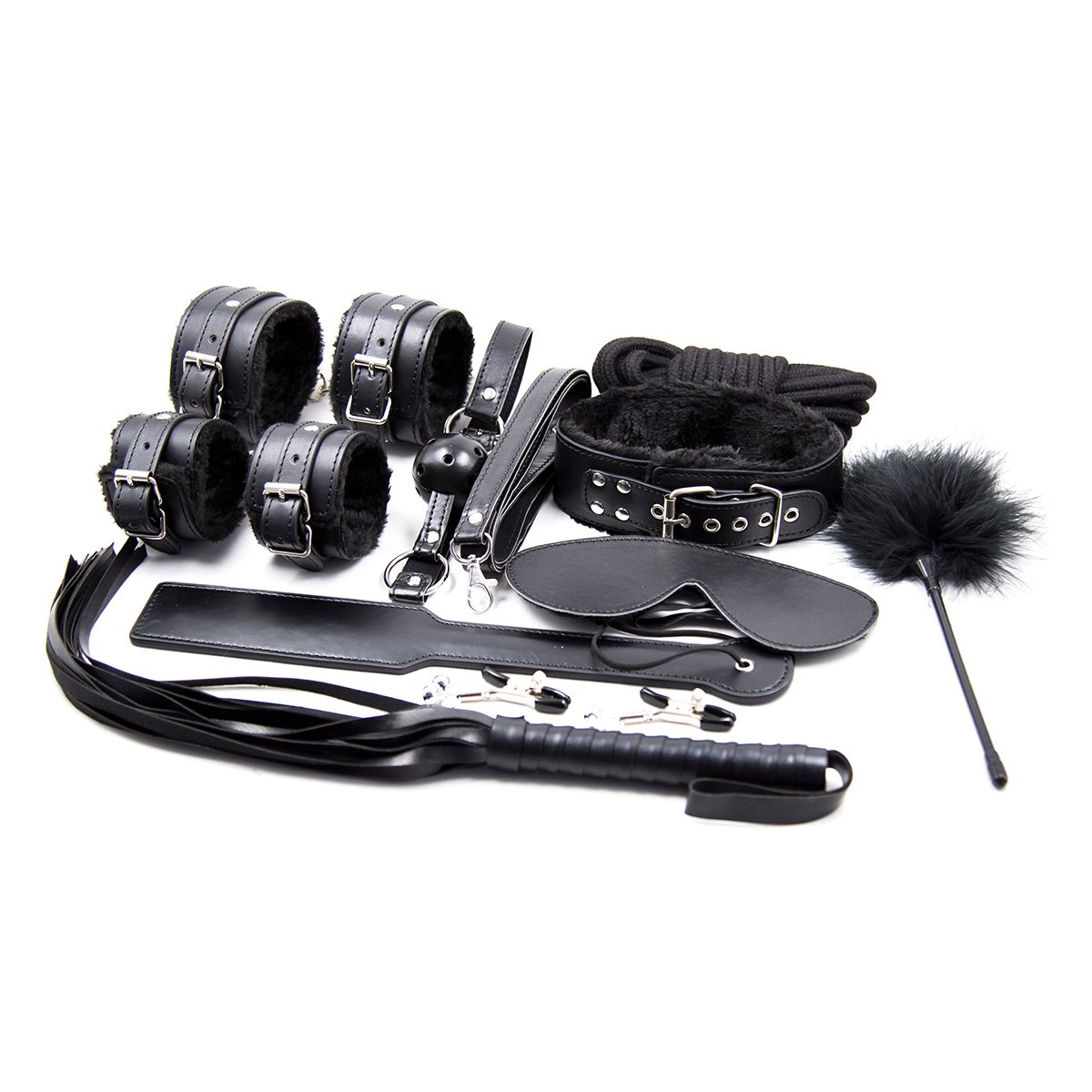 Sex Tools Bdsm Bondage Gear Leather Fetish Kit Restraints Slave Sex