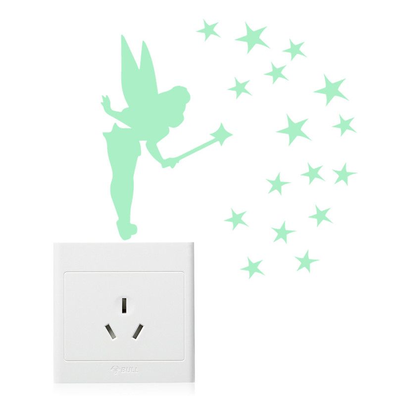 Luminous Wall Switch Sticker Glow In The Dark Vinyl Stickers Home Decor ...