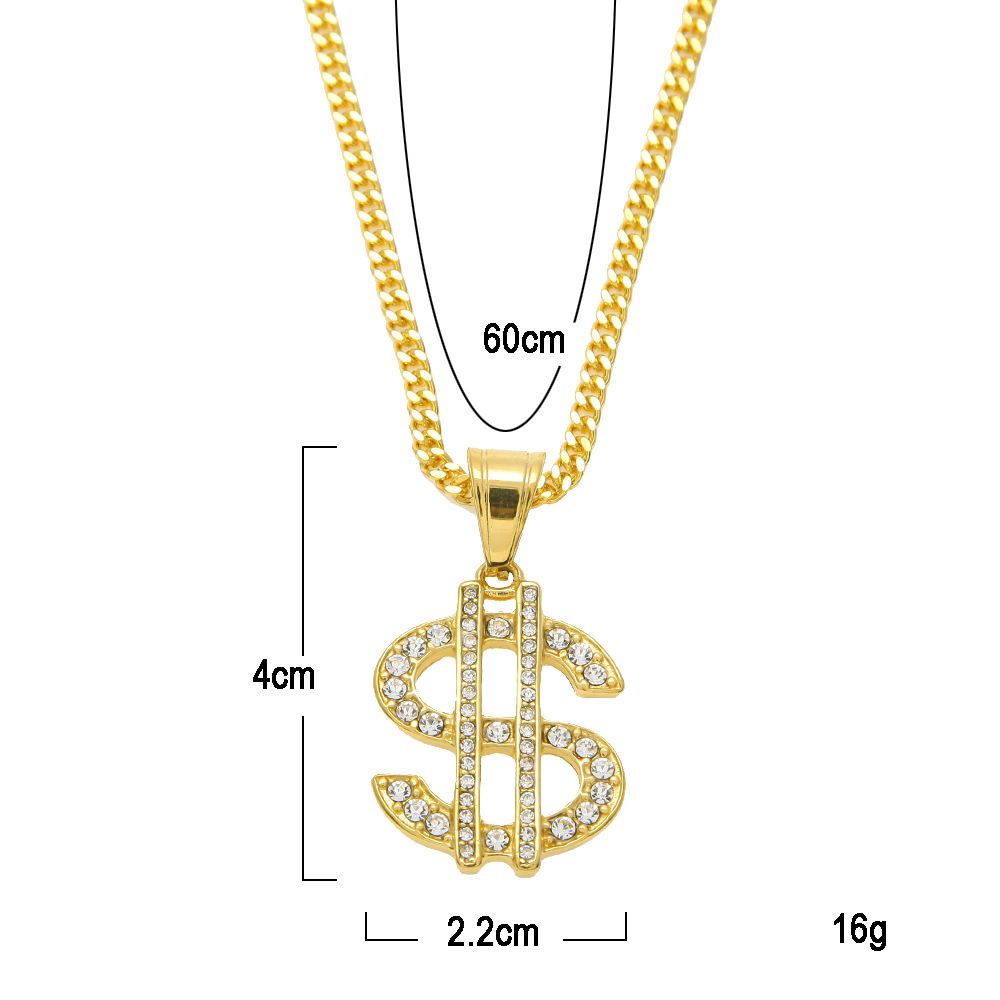 Gold Chain Money Sign