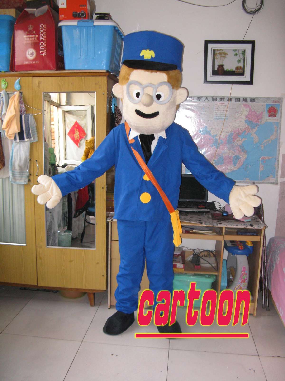 Hot High Quality Real Pictures Postman Pat Mascot Costume From Bigeye55 ...