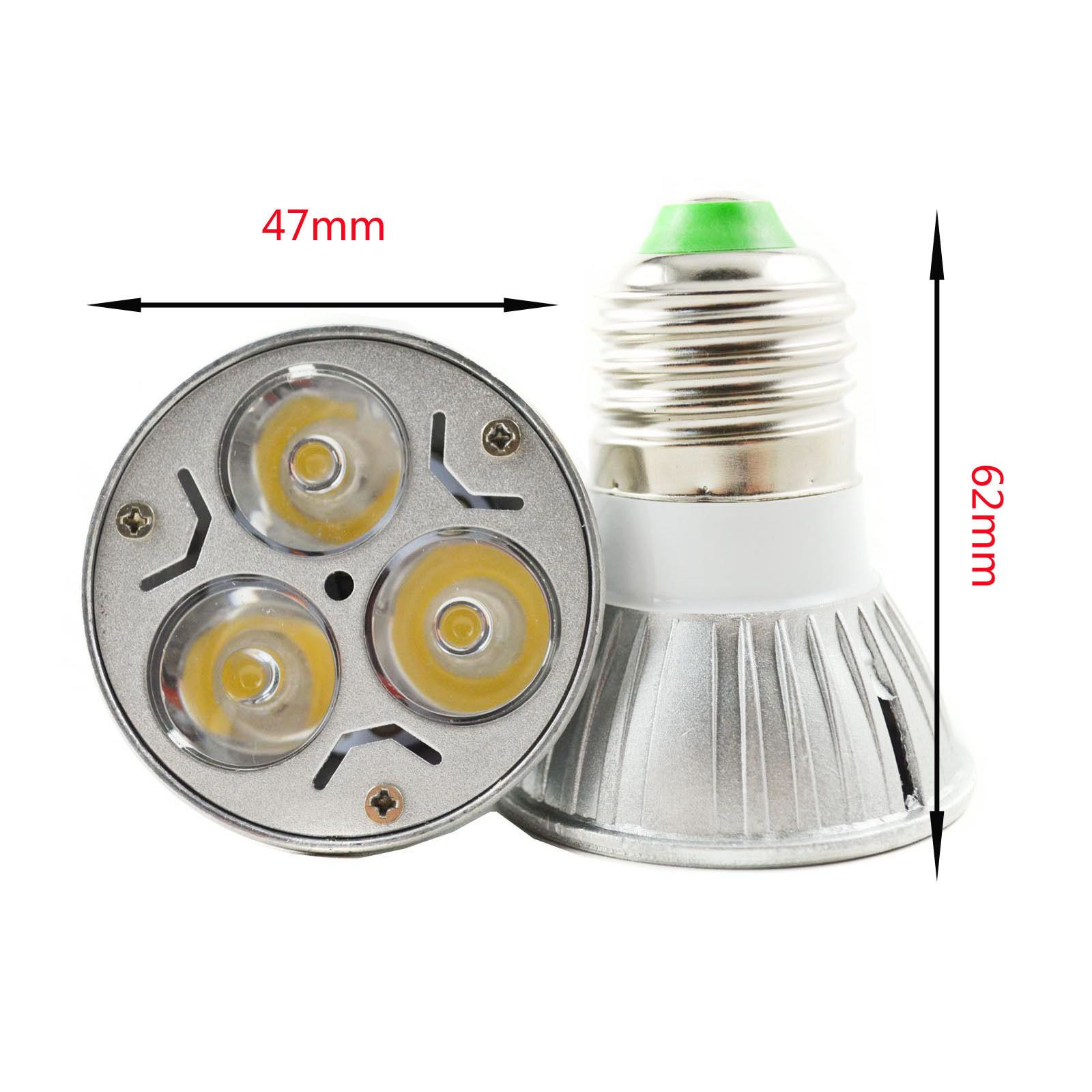 Dimmable High Power LED Spotlight Bulbs 9W/12W/15W 400LM E27 B22 Plug ...