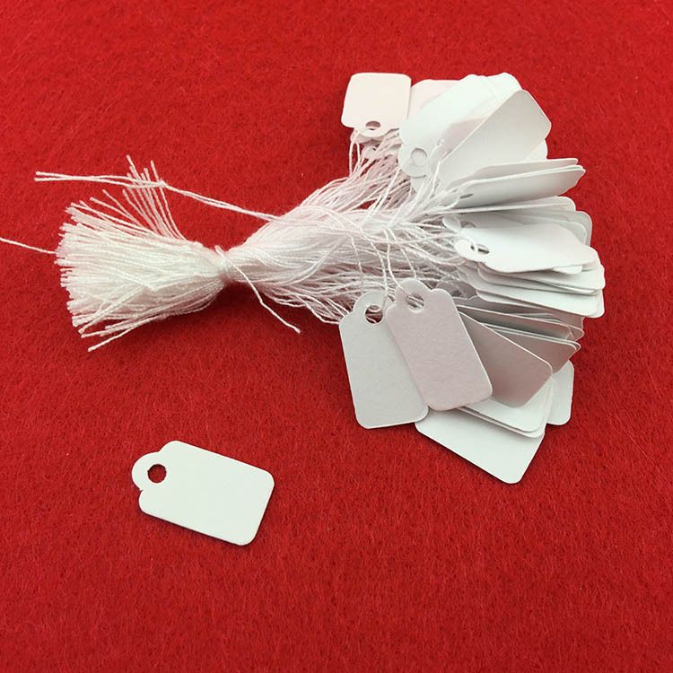 Blank Price Tag Plastic String With Hanging String 8 Styles For Jewelry ...