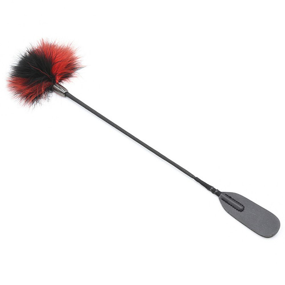 Flirting Feather Tickler Whip Props Ass Spanking Paddle In Adult Games