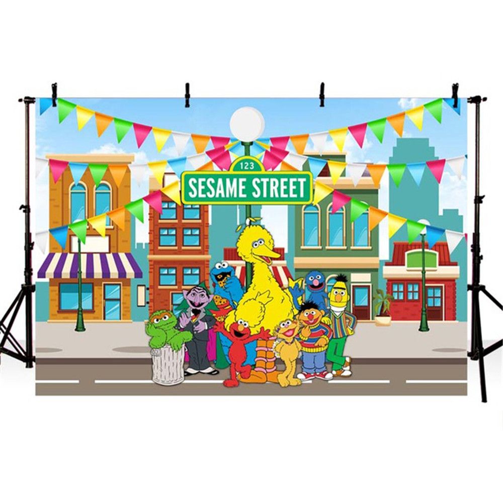 Sesame Street Party Background