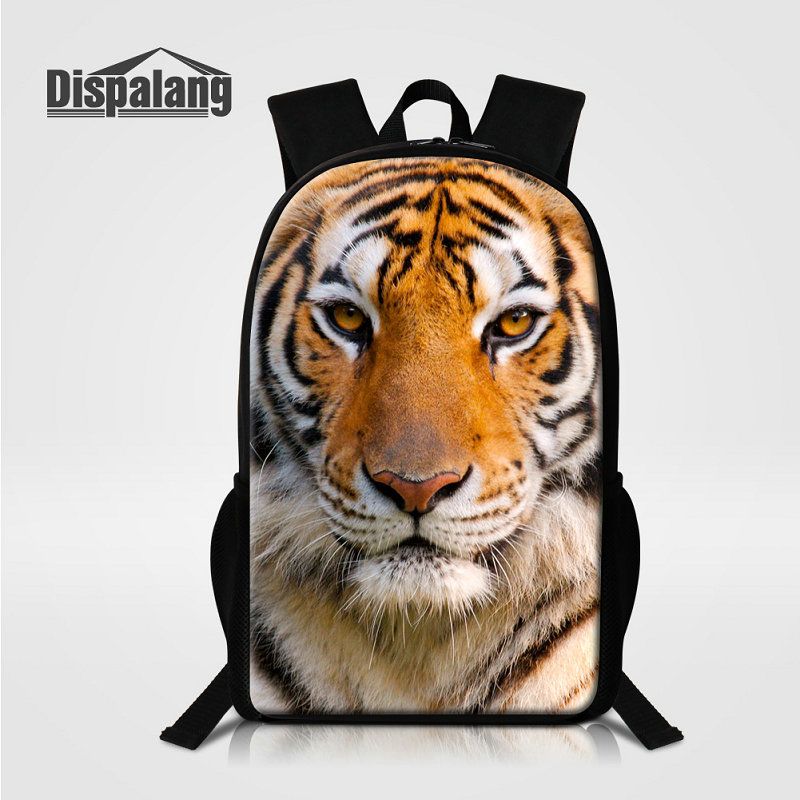3D Printing Lion Animal Backpack For Men Children School Bag Backpack ...
