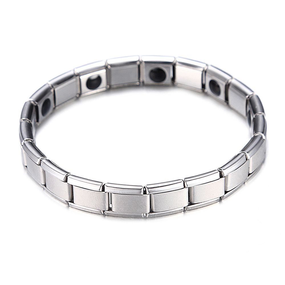 Acheter Mode Argent Plaqué Santé Bracelet Magnétique Pour Femmes Top ...