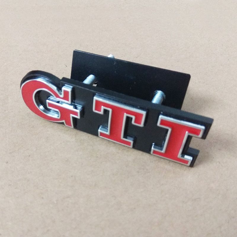 Styling Metal GTI Logo Front Grill Emblem Badge Decal Sticker For VW ...