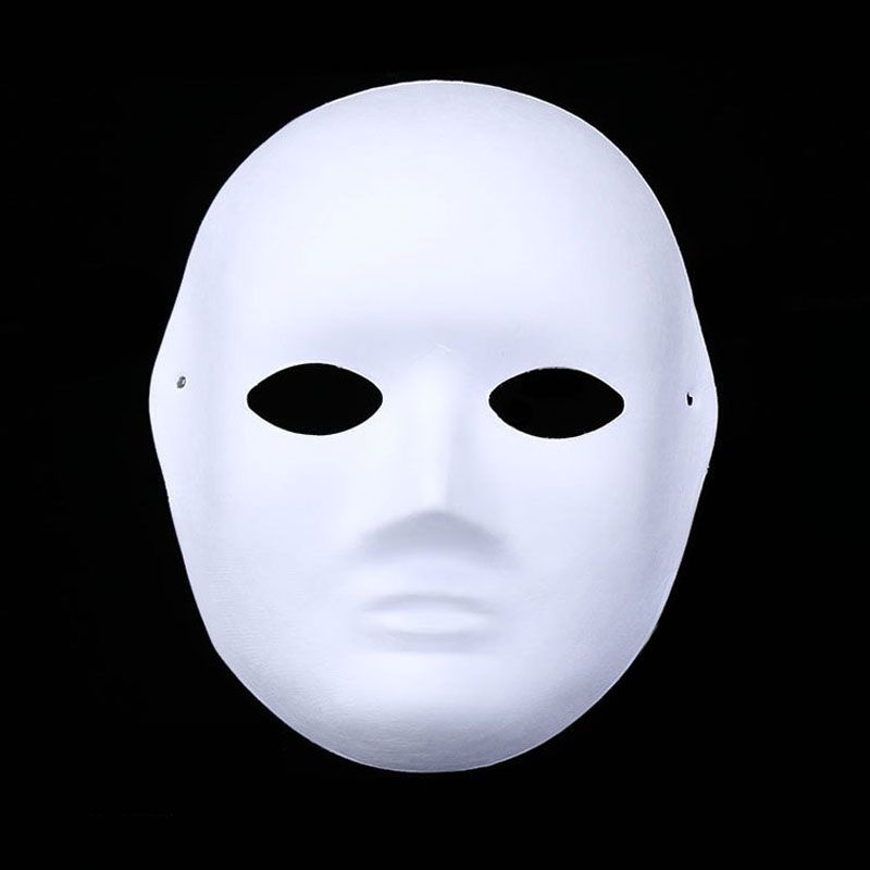 Cheap DIY Hand Painted Mask Full Face Environmental Paper Pulp Masks ...