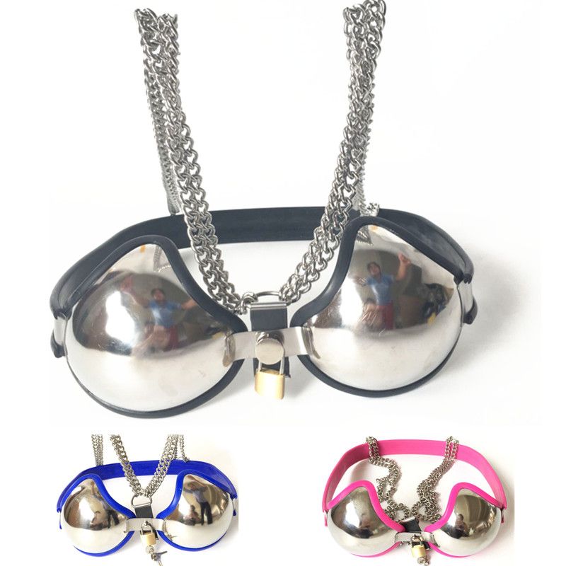 Stainless Steel Chastity Belt Band Bra Constraint Kits Brassiere Breast ...
