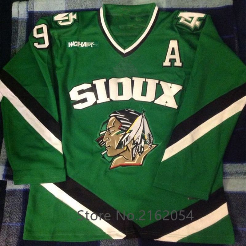 Best Quality North Dakota Fighting Sioux #9 Jonathan Toews Ice Hockey Jersey Mens Stitched ...