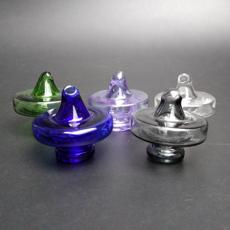2021 UFO Glass Carb Cap For Banger Cap With Hold For Quartz Banger ...