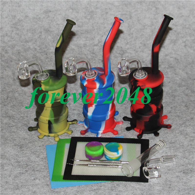 Shop Hookahs Online, Silicon Hookah Oil Drum Rigs Mini Silicone Rigs ...