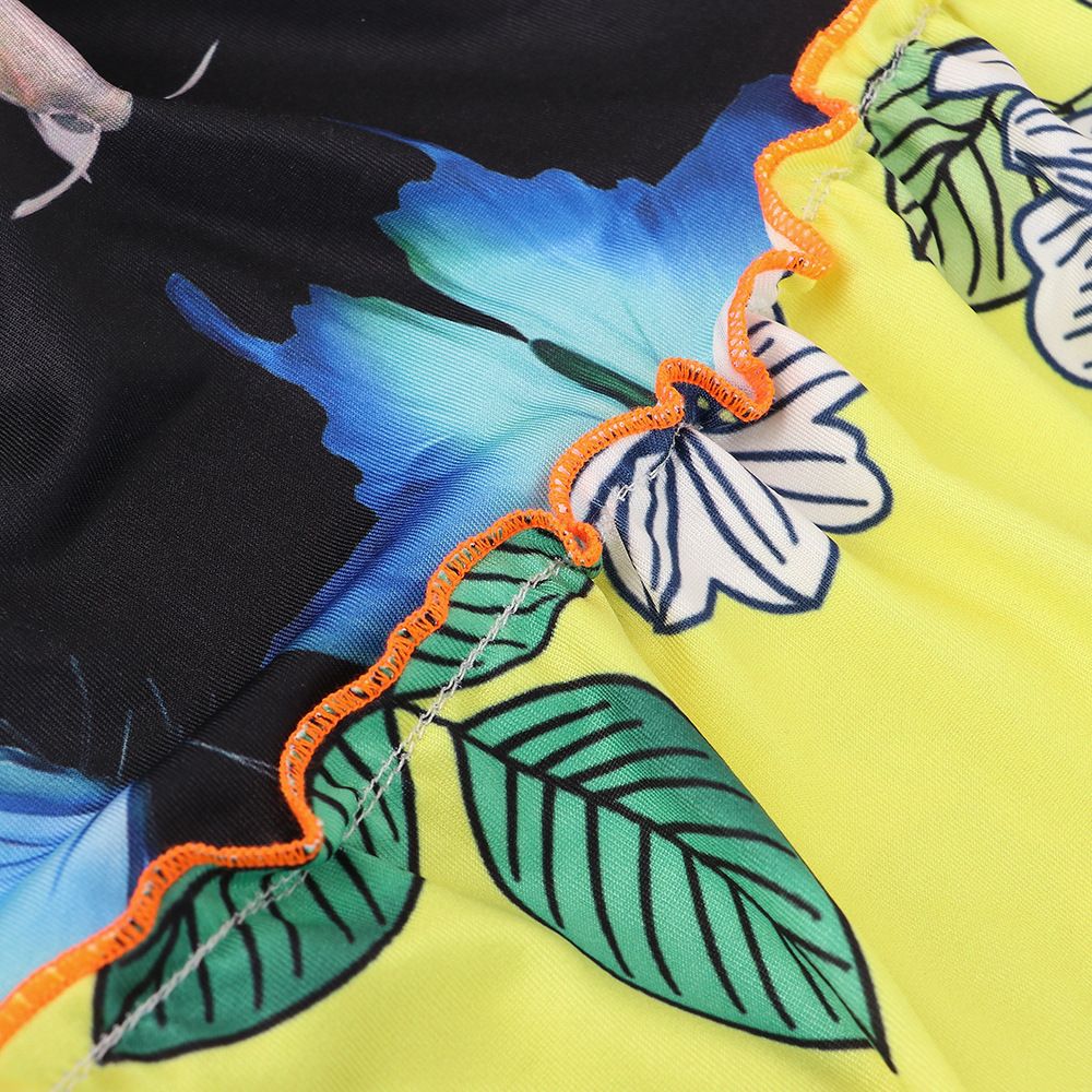 2018 Summer Women Off Shoulder Crop Top Bohemia Boho Skirts Casual