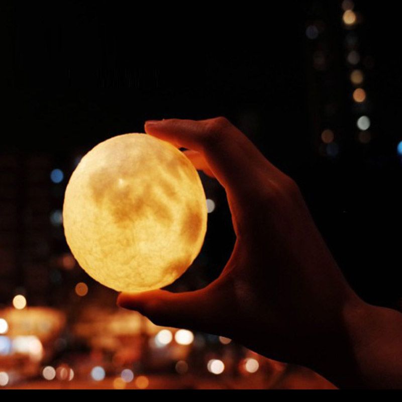 Discount 3D LED Night Magical Moon LED Light Moonlight Desk Lamp USB ...